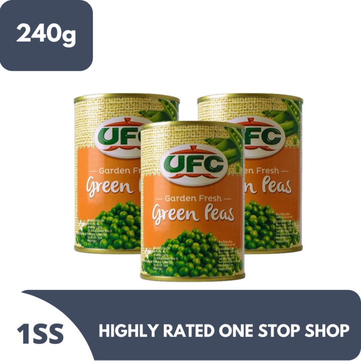 UFC Garden Fresh Green Peas 240g x 3 | Lazada PH