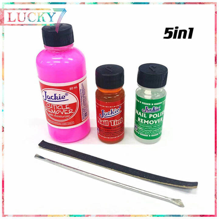 5IN1 Nail Manicure Set Acetone Merthiolate Cuticle Remover | Lazada PH