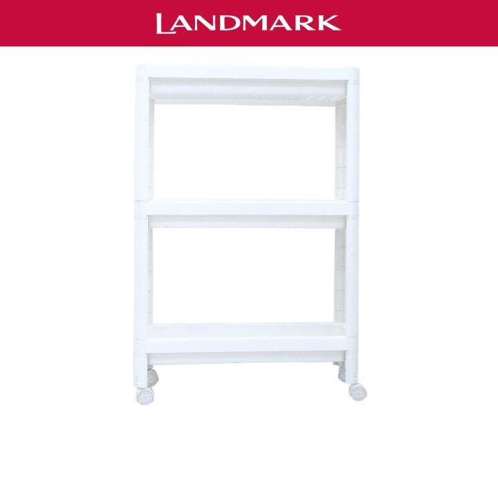 Cascade 3-Layered Slim Trolley with Wheels 50 x 15 x 74cm | Lazada PH