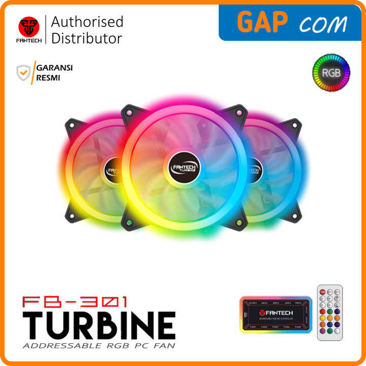Fan Casing Case PC Fantech FB301 Turbine 3in1 Fan ARGB 12cm Dual Side ...