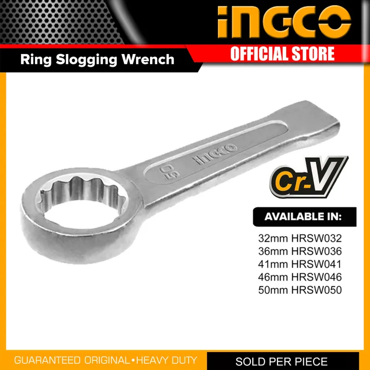 Ingco Ring Slogging Wrench 32mm HRSW032 | 36mm HRSW036 | 41mm HRSW041 ...