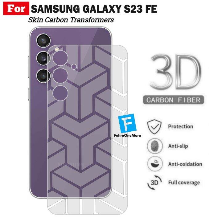 Skin Carbon Samsung S23 FE 5G Garskin Transformers Pelindung Belakang ...