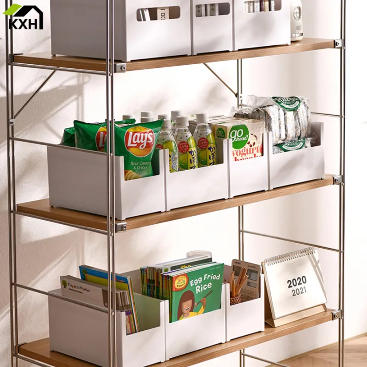 Square storage box desktop office storage box White abs environmentally ...