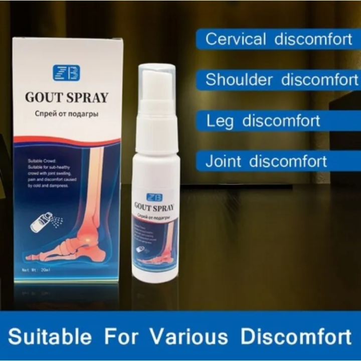 Effective ZB Gout Spray Treatment Relief for Gout and Arthritis Herb ...