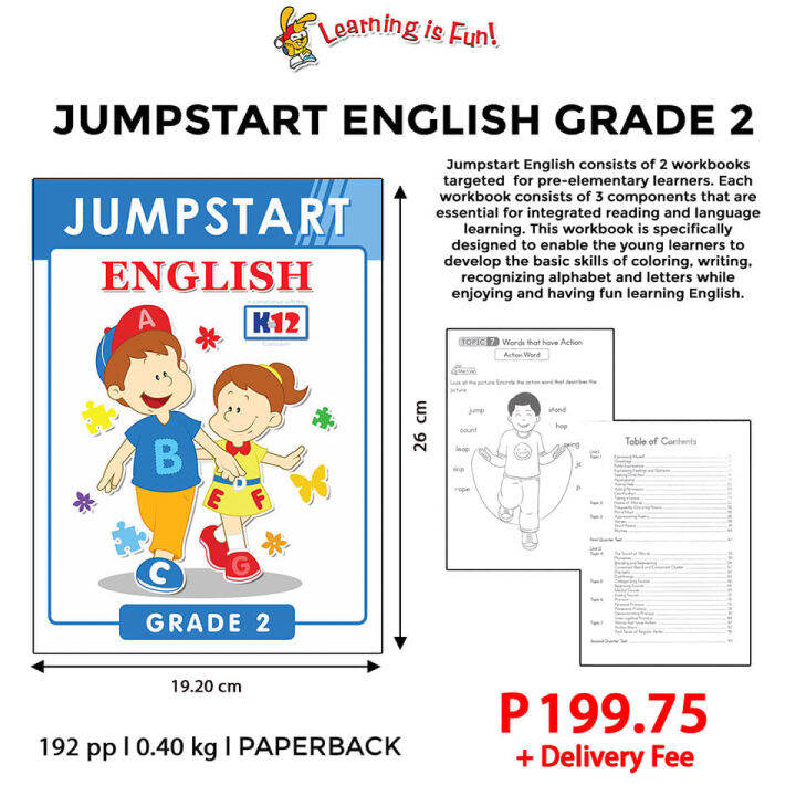Learning is Fun Jumpstart English Series Workbook | Lazada PH