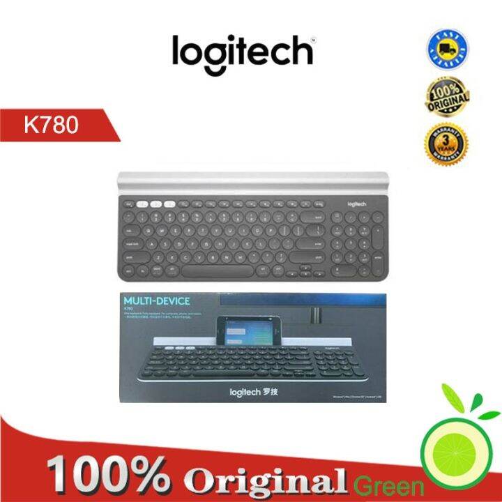 คีย์บอร์ดบลูทูธไร้สายแบบไร้สาย K780 Logitech แป้นพิมพ์สองโหมดสวิตซ์ ...