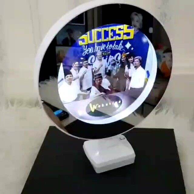 SEHARI JADI Cermin foto ajaib magic mirror kaca frame foto lampu LED ...