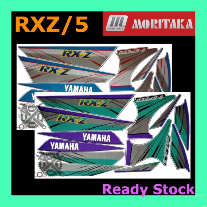 RXZ Model 5 Yamaha Sticker Body Stripe Moritaka RX-Z Strike Motor RXZ/5 ...
