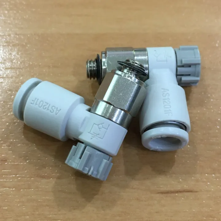 SMC AS1201F-M5-06A (FLOW CONTROL VALVE AS1201F-M5-06A SMS) - 1 pcs สามารถออกใบกำกับภาษีได้ ...