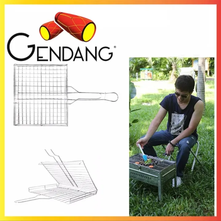 Gendang BBQ Fish Toaster ( Extra Large) Ikan bakar ,Sotong, Ayam,Udang ...