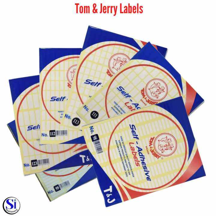 Tom & Jerry Label Ukuran Kecil/Label No.98,99,111,112,113,123 | Lazada ...