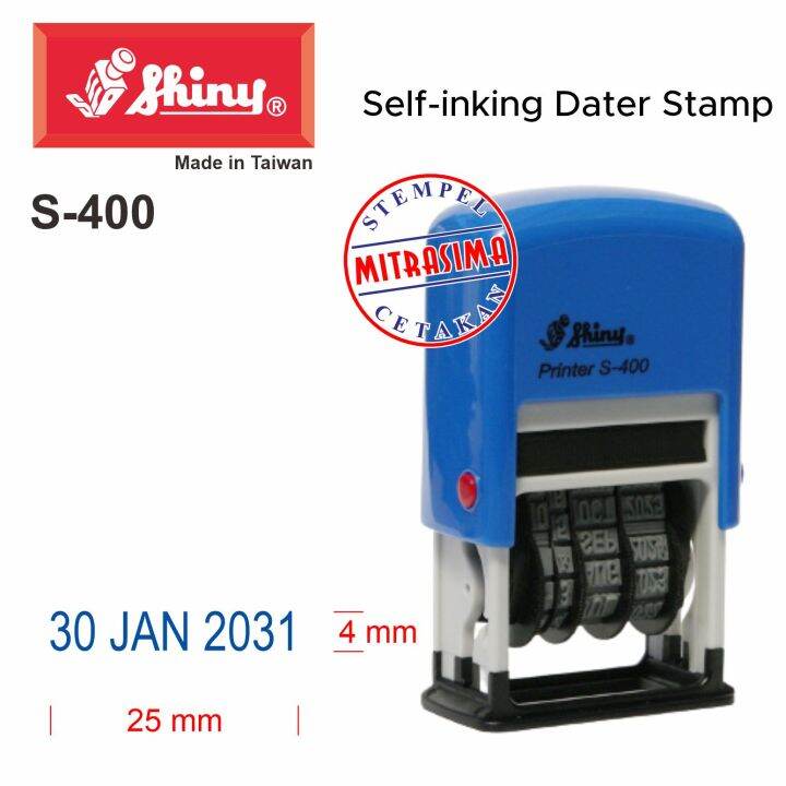 Stempel Shiny S-400 ( Stempel Tanggal S400 Tipe S 400 ) | Lazada Indonesia