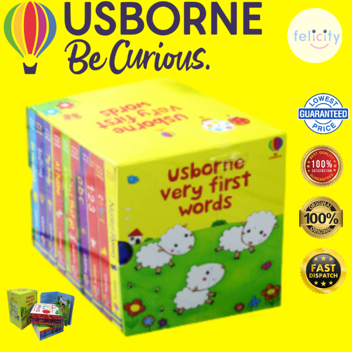 Usborne My Very First Words Boxed Set (10 board books) Children's Books ...
