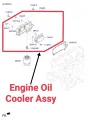 [GENUINE] Engine Oil Cooler Assy for Grand Starex(2012-2021).CRDI. A2 ...