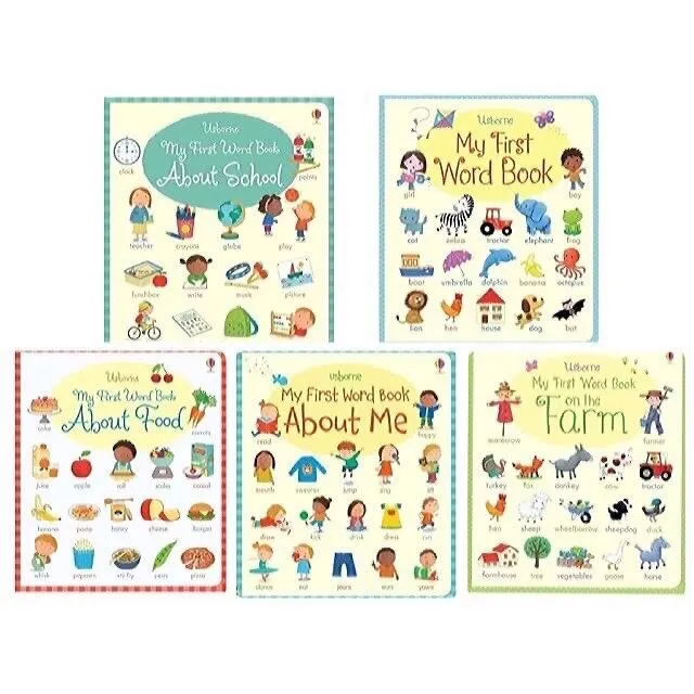 (พร้อมส่ง) บอร์ดบุ๊คเล่มใหญ่ Usborne : Usborne : My First Word Book : 5 ...