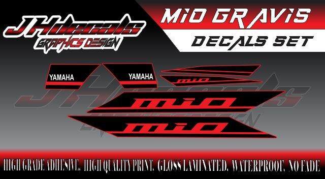 YAMAHA MIO GRAVIS 125 DECALS SET | Lazada PH