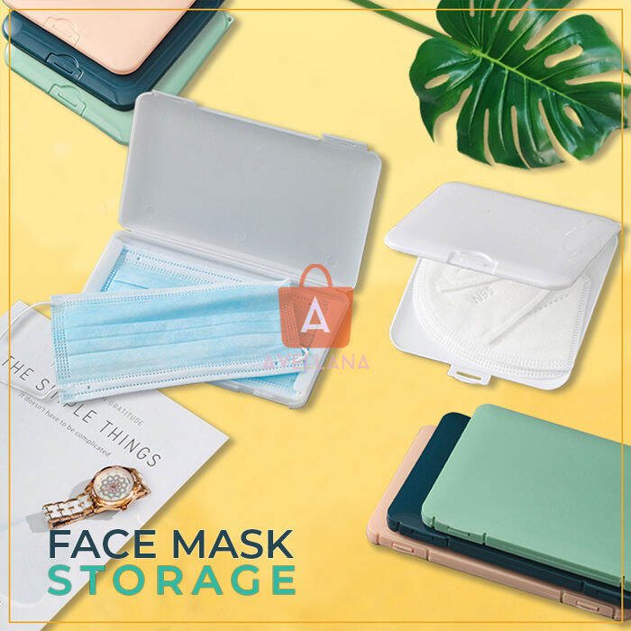 Kotak Tempat Penyimpanan Masker - Face Mask Storage Box | Lazada Indonesia