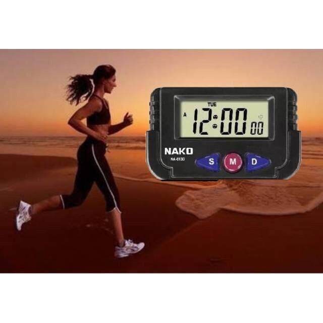 Clock นาฬิกาติดรถยนต์ Nako รุ่น Na-613D ตัวเลขดิจิตอล ติดกับคอนโซล ...