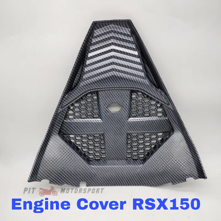 Engine Cover Carbon Honda RSX150 Carbon Black Protector Sampan Cover ...