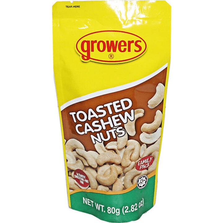 Growers Toasted Cashew Nuts 80g | Lazada PH