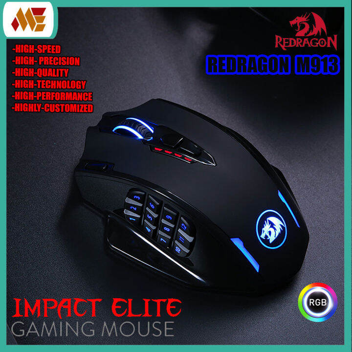 Redragon M913 2.4G Wireless Gaming Mouse 16000 DPI RGB Gaming Mouse ...