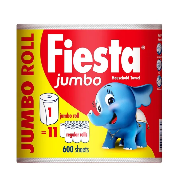Fiesta Jumbo Kitchen Towel Roll 600s | Lazada PH