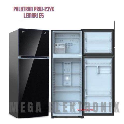 POLYTRON PRW-23VX Lemari Es Kulkas 2 Pintu Belleza Jumbo Inverter 220 ...