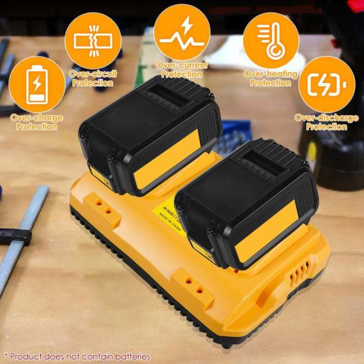GUFUZI DCB102 Dual Charger DCB102 Dual Charger Compatible with DCB120 ...