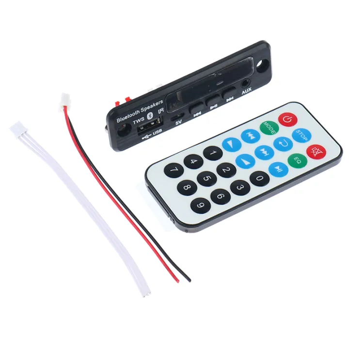 YKS TWS Bluetooth 5.0 Handsfree Car Kit APE/MP3 Decoding Decoder Board ...