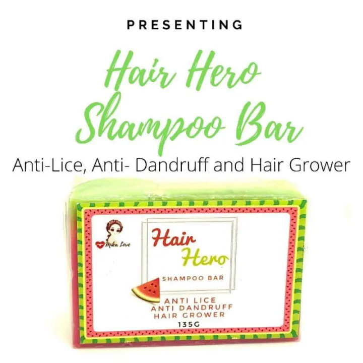 m96Hair hero shampoo bar anti lice anti kuto anti dandruff hair grower ...