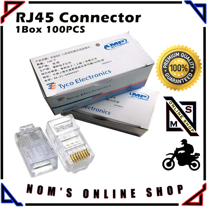 RJ45 Connector 1Box 100PCS | Lazada PH