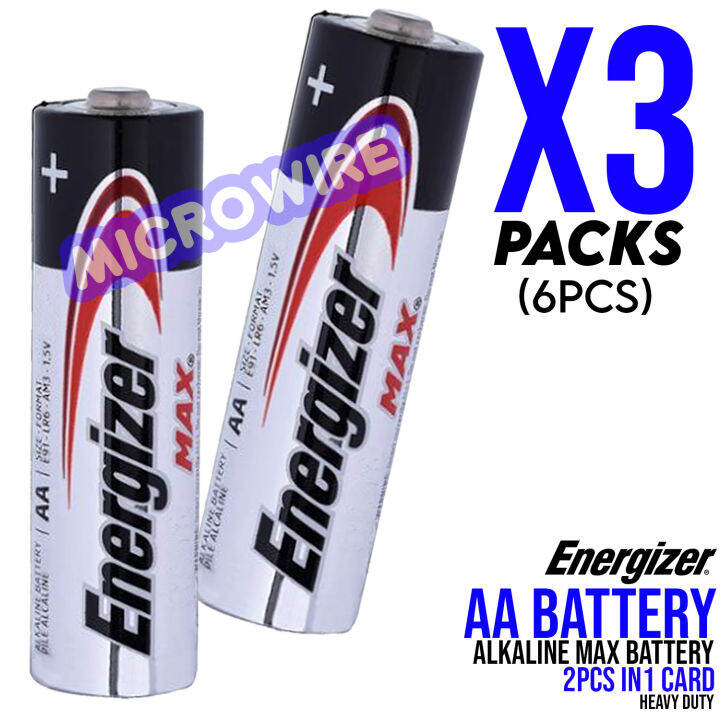 Energizer AA Batteries (3 CARDS) Energizer MAX AA Alkaline Battery 2 ...