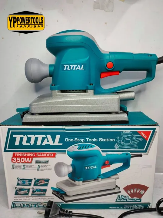 TOTAL Industrial Finishing Sander 350 watts with Free 5 pieces Sanding ...