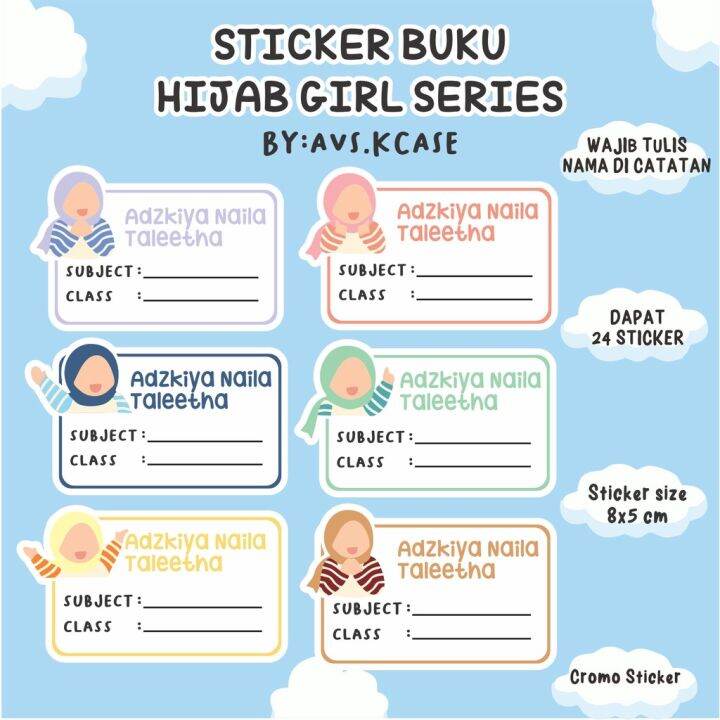 STIKER LABEL BUKU HIJAB SERIES | Lazada Indonesia