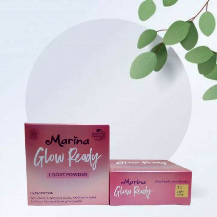 Marina Glow Ready Loose Powder 15gr | Lazada Indonesia