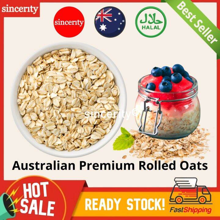 Halal Australian Premium Rolled Oat Oat Gulung Rolled Oats Healthy ...