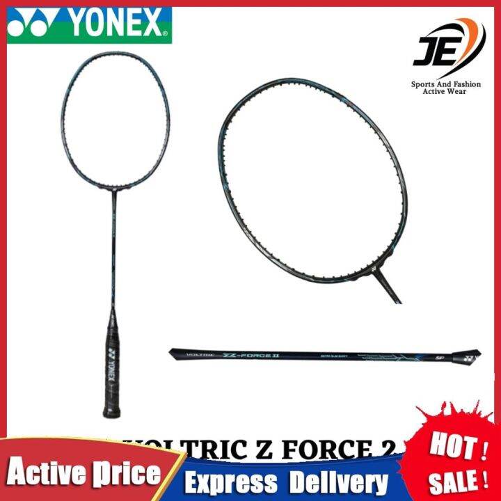 Voltric Z Force 2 Black 6U G5 75g /30lbs Yonex Single Badminton Racket Full Carbon (FREE BAG ...