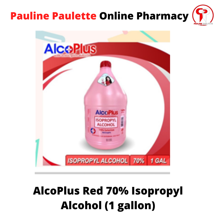 AlcoPlus Red 70% Isopropyl Alcohol (1 gallon) | Lazada PH