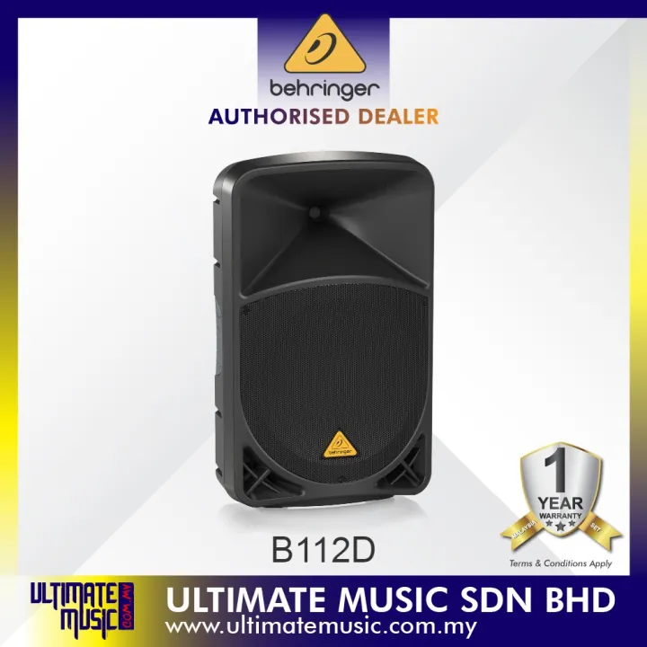 BEHRINGER EUROLIVE B112D Active 2-Way 12" 1000W PA Speaker System with ...