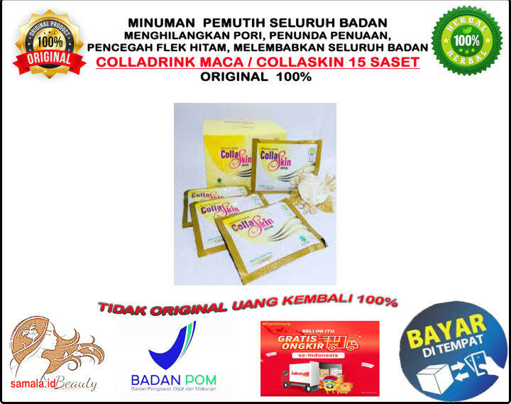 COLLAGEN GLOWING SELURUH BADAN / Collaskin Drink Matcha With Collagen / Mencerahkan kulit Wajah ...