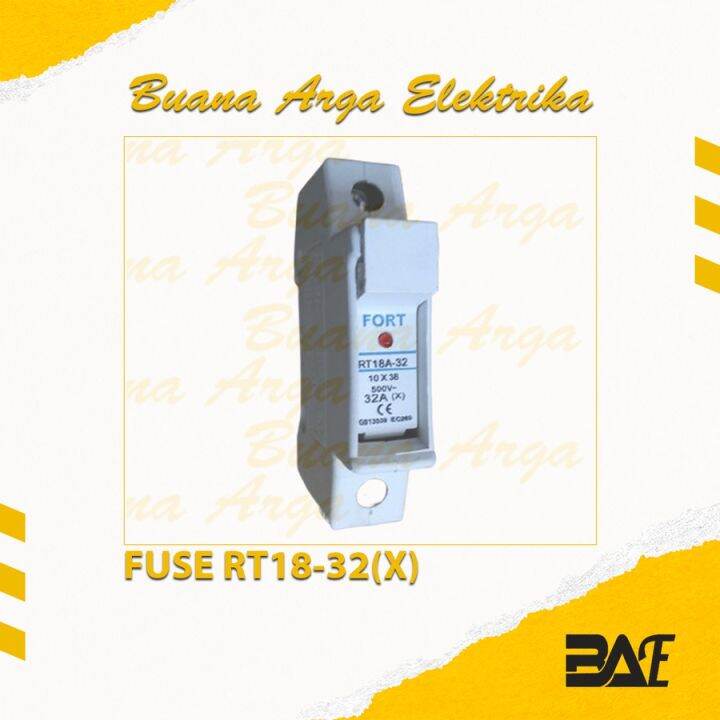 Fuse Holder Din Rail Mounting RT18-32(X) / 1P / 1Pole Model MCB FORT | Lazada Indonesia