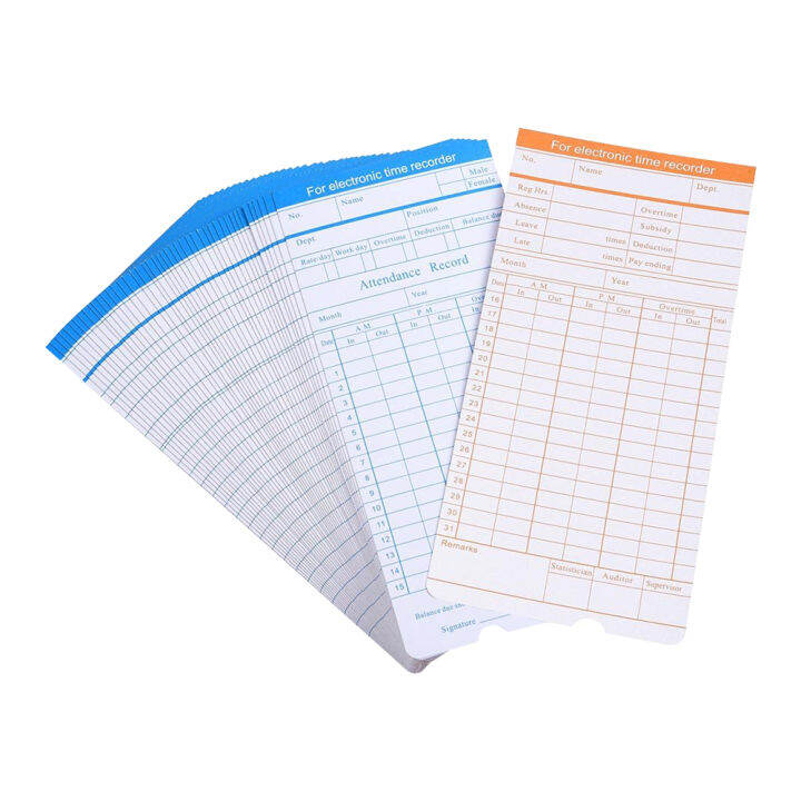 Time Card for Electronic time recorder (pack of 100) | Lazada PH