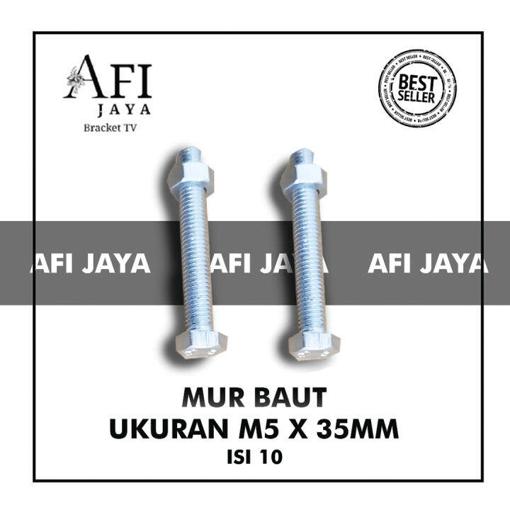 ISI 10 PCS MUR BAUT UKURAN M5 X 35 MM ISI 10 PCS | Lazada Indonesia