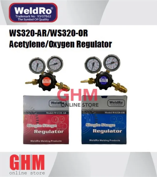 Weldro WR320-AR DA/ACETYLENE Regulator Gas Welding Regulator | Lazada
