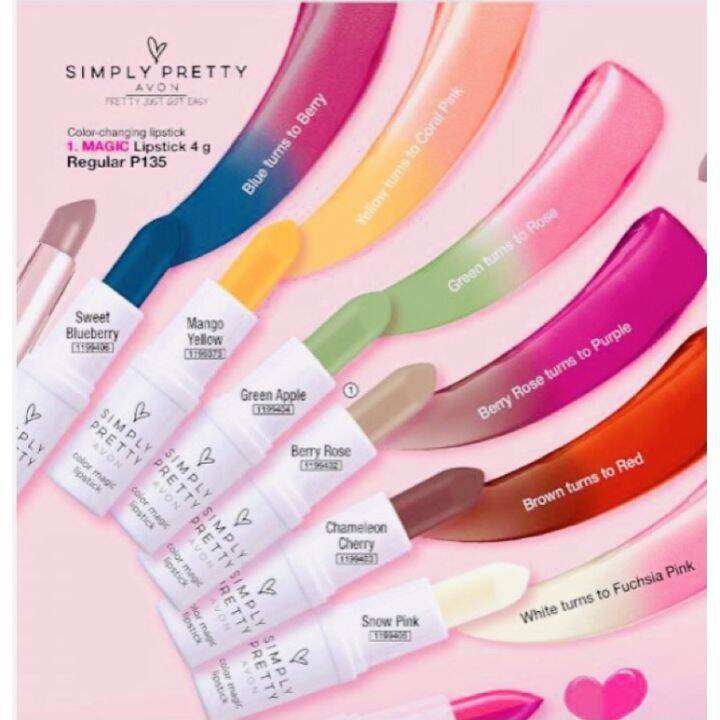 ♥Avon Simply Pretty Magic Lipsticks 4g☁ | Lazada PH
