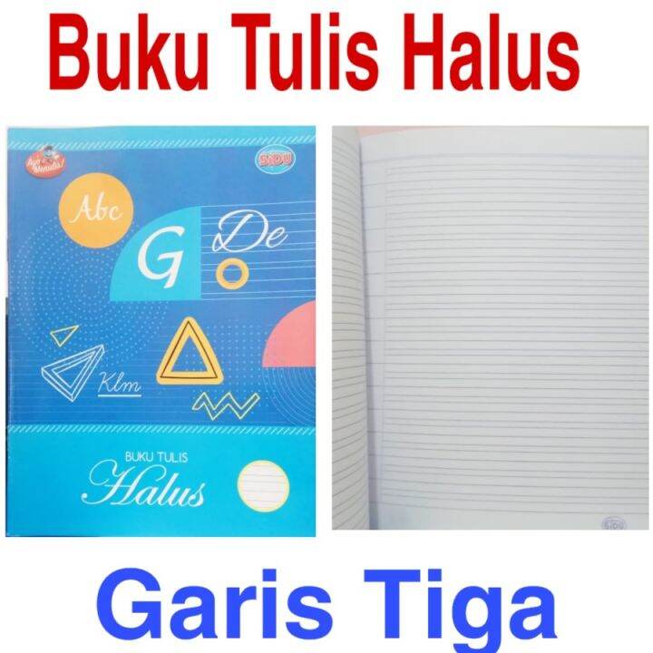 Buku Tulis Garis Tiga - Buku Tulis Halus per 10 Buku | Lazada Indonesia
