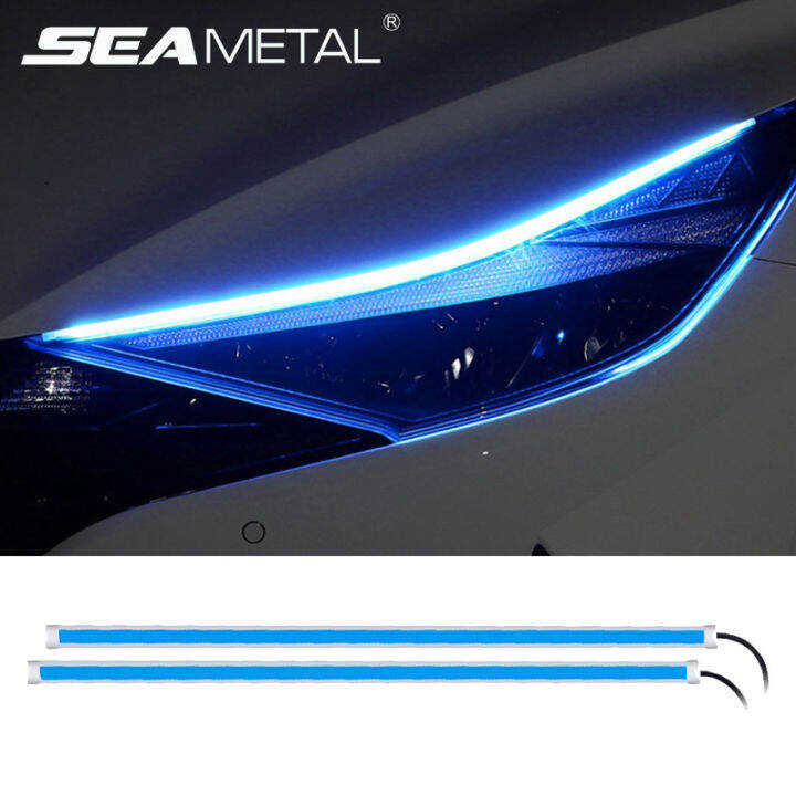 Flexible Car Led Light Strip Dual Color 30/45/60cm DRL LED Auto ...