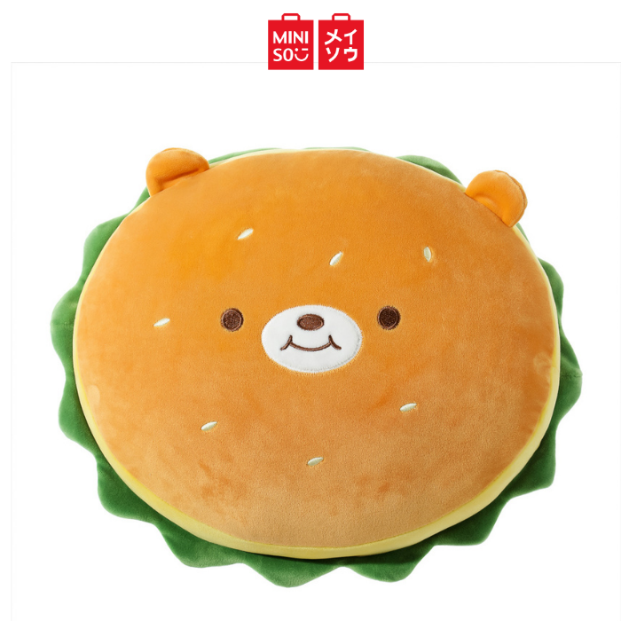 Miniso Food Series Pillow Hamburger / Omelet / Yolk Cushion Pillow ...