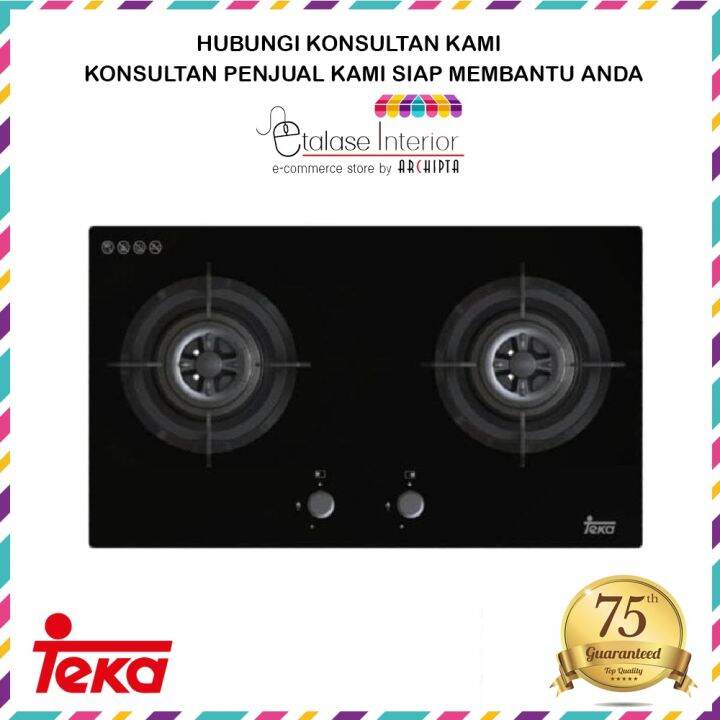 Teka Kompor Gas Build In 2 Tungku LINEA Hob GKE LUX 73 2G AI AL 2TR ...