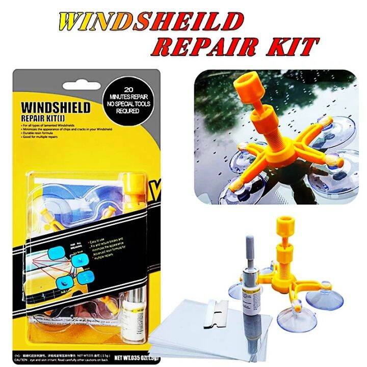 Car Windshield Repair Kit Window Repair Tools With Fluid Resin ...